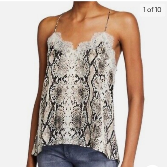 Cami NYC | Tops | Cami Nyc Python Snake Print Silk Tank Size M | Poshmark